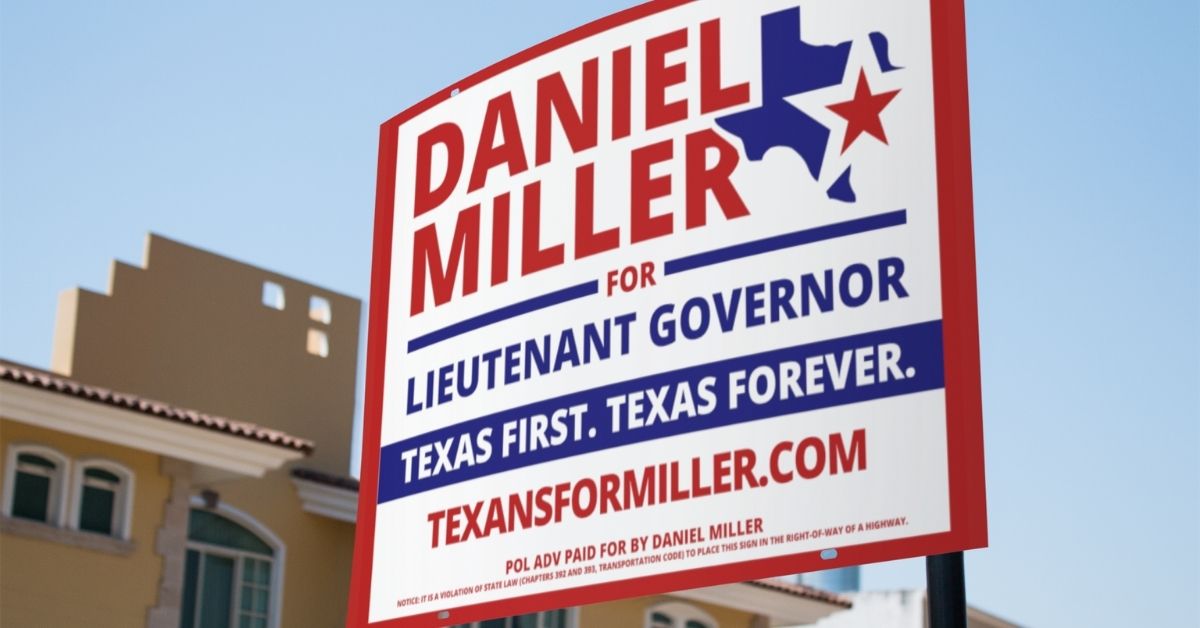Have Your Reserved Your Daniel Miller Campaign Sign? | Daniel Miller
